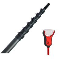 China 20FT 6m Carbon Fiber Smoke Detector Extension Pole for Offices - 1.3kg Lightweight with 4 Sections for sale