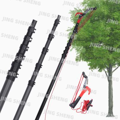 China 50ft Carbon Fiber Harvesting Pole for Coconut and Betel Nut with 15,430mm Reach and 7.7lbs Weight for sale