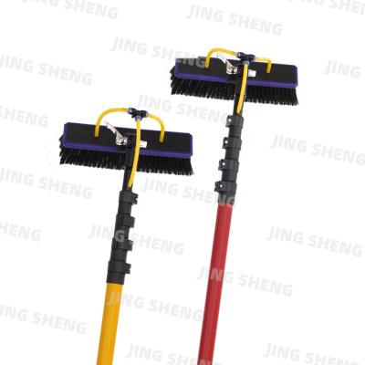 China 40ft Retractable Fiberglass Window Cleaning Rod with 8 Sections and 46.9mm Handle for High-Rise Buildings for sale