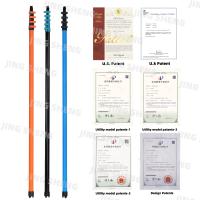 China 60ft Anti-Rotation Telescoping Carbon Fiber Pole with Patented Design - 18305mm Extended Length, 13.0 lbs Weight for sale