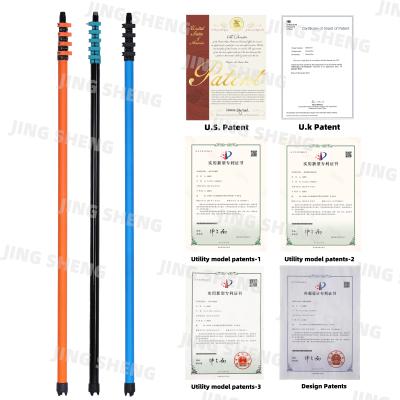 China 60ft Anti-Rotation Telescoping Carbon Fiber Pole with Patented Design - 18305mm Extended Length, 13.0 lbs Weight for sale