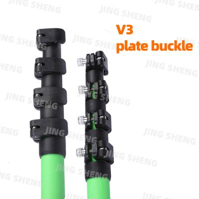 China V3 Carbon Fiber Telescopic Pole 7-50ft with Double Lock Clamp 100kg Force for Surveying for sale