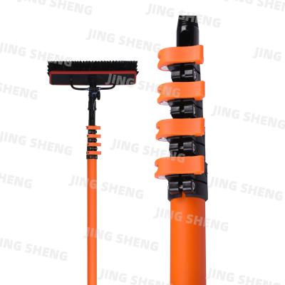 China 37ft Carbon Fiber Telescopic Window Cleaning Pole with Anti-Spin Technology - 5.5 lbs Weight for High-Rise Maintenance for sale