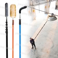 China 26ft Carbon Fiber Telescopic Cleaning Pole with 5 Sections - Lightweight 3.0 lbs Industrial Dusting System for High Ceilings for sale
