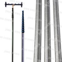 China 45ft Carbon Fiber Telescopic Pole for High Pressure Washer - 350 Bar Working Pressure, 7-Section Extension for sale