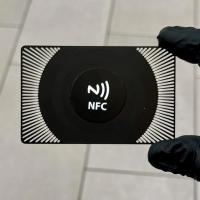 China Custom Design NFC Metal Business Card NTAG216 888 Bytes 13.56MHz RFID Stainless Steel Metal Visiting Card for sale