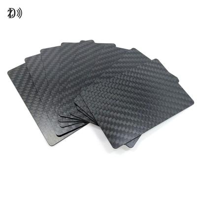 China Custom 3K Carbon Fiber Business Card LOGO Real Carbon Fiber RFID NFC Card Mini Tag 13.56MHz Frequency for Hotels Payments for sale