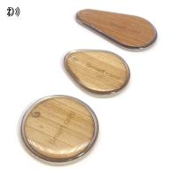 China Custom Printed Wooden Key Chain with Waterproof Full Epoxy Wood Keyfob 13.56MHz RFID NFC Communication for Access Control for sale