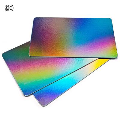 China Factory Custom Printed Laser Card Waterproof Advanced Glittering RFID PVC Card for Access Control Business 13.56Mhz NFC Card for sale