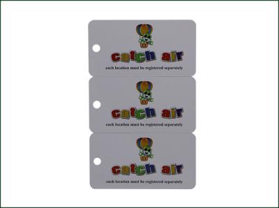 China Customized Greeting Plastic Gift Cards Hole Punched Design Non - Contact Type for sale