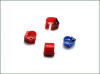 China Red / Blue Color Pigeon Ring Tag High Efficiency Fowl Tracing Easy To Wear for sale