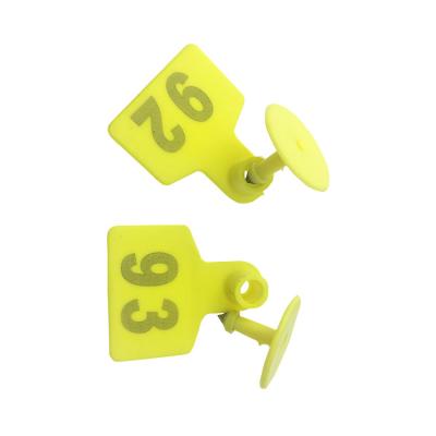 China Yellow UHF RFID Livestock Tags / Small Multi Functional RFID Cattle Tags for sale