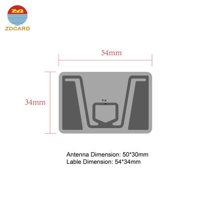 China IMPINJ Monza R6 Printable UHF Clothing RFID Label / Sticker / Tag For Garment Clothes Inventory for sale