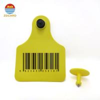 China 960MHz Alien Higgs 3 RFID Cow Ear Tags Laser Printing Serial Number for sale