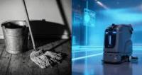China T70 Smart Self-Charging Robot Sweeper Scrubber for Commercial Floors for sale