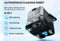 China T10 Efficient robot vacuum and wet scrubber for maintaining pristine floors in schools and hospitals daily for sale