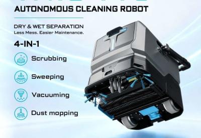 China T10 Efficient robot vacuum and wet scrubber for maintaining pristine floors in schools and hospitals daily for sale
