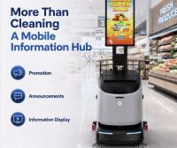 China Commercial robot vacuum and scrubber for efficient daily cleaning in large office spaces and warehouses for sale