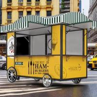 China Street Food Truck with Multi-Color Options Setups Wash Basin Grills Hotpots and Fryer for sale