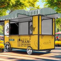 China Street Food Truck with Multi-Color Options Setups Wash Basin Grills Hotpots and Fryer for sale
