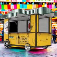 China Street Food Truck with Multi-Color Options Setups Wash Basin Grills Hotpots and Fryer for sale