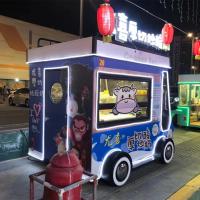 China Mobile Ice Cold Drinks Fruit Beer Milk Tea Coffee Snack Catering Food Truck Trailer Cart for sale
