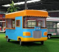 China Double Water Sinks Outdoor Mobile Kitchen Hot Dog Van for Leisure Fast Food Equipment for sale