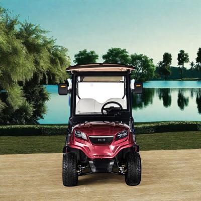 China Comfortable 2 Seat Electric Golf Cart Buggy with Front Disc and Rear Drum Brake System for sale