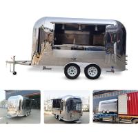 China Mobile Bar Station Ice Push Cart Coffee Trailer with 100 Sets/Month Production Capacity for sale