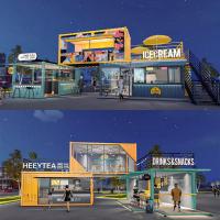 China Modern Sins Container Coffee Shop's Advantage and Customized Color Coffee Kiosk House for sale