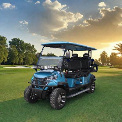China Electric Golf Buggy Cart with Legal Lithium Battery 48V 6 Seater 4*4 2 End Customized for sale