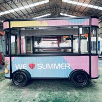 China Customized Length Battery-Powered Mobile Fast Food Beverage and Ice Catering Trailer for sale
