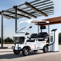China Max Speed of 19 Km/h 4 Seats Battery and Shed Stylish Design Four-Person Adult Scooter for sale