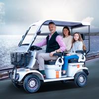 China Max Speed of 19 Km/h 4 Seats Battery and Shed Stylish Design Four-Person Adult Scooter for sale
