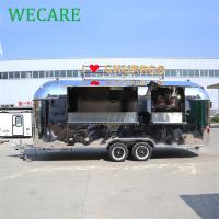 China Flooring Easy to Clean Up. Airstream Commercial Mobile French Fries Hot Dog Food Cart for sale