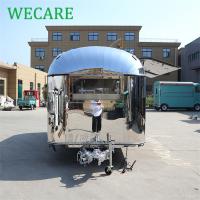 China Flooring Easy to Clean Up. Airstream Commercial Mobile French Fries Hot Dog Food Cart for sale