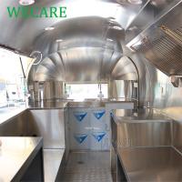 China Flooring Easy to Clean Up. Airstream Commercial Mobile French Fries Hot Dog Food Cart for sale