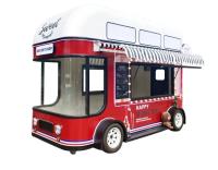 China Customized Size Galvanized Steel Double Decker Driving Food Truck for USA Market for sale