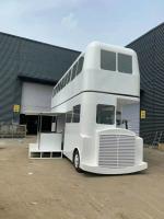 China Customized Size Galvanized Steel Double Decker Driving Food Truck for USA Market for sale