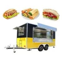 China 2024 Street Food Kiosk Mobile BBQ Food Cart with Pizza Trailer and Crepe Food Trailer for sale