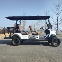 China Six Seats Electric Golf Cart with Four-Wheel Lithium Battery and Fast Charging 8 Hours for sale