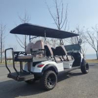 China Six Seats Electric Golf Cart with Four-Wheel Lithium Battery and Fast Charging 8 Hours for sale
