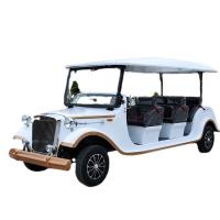 China Front LED Headlight Electric Classic Sightseeing Vintage Car 4 Seats Tourist Coach for sale