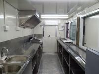 China Customised Design BBQ Fast Food Truck Cart with Water System and Double Sinks Water Faucet for sale
