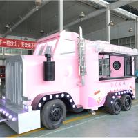 China Vending Snack Food Truck with Double Water Sinks Customizable Street Food Cart for sale