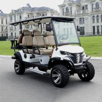 China 72V Lithium Battery 6 Seater Electric Golf Cart with Multi-Functional Four Wheels Brake for sale