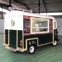 China Multipurpose Mobile Van Fast Food Snack Catering Drinks Coffee Truck Trailer Cart for sale