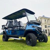 China HM Professional Production Waterproof Speaker Led Turn Signal Lifted 6 Seater Electric Golf Cart for sale