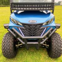 China HM Professional Production Waterproof Speaker Led Turn Signal Lifted 6 Seater Electric Golf Cart for sale