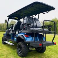 China HM Professional Production Waterproof Speaker Led Turn Signal Lifted 6 Seater Electric Golf Cart for sale